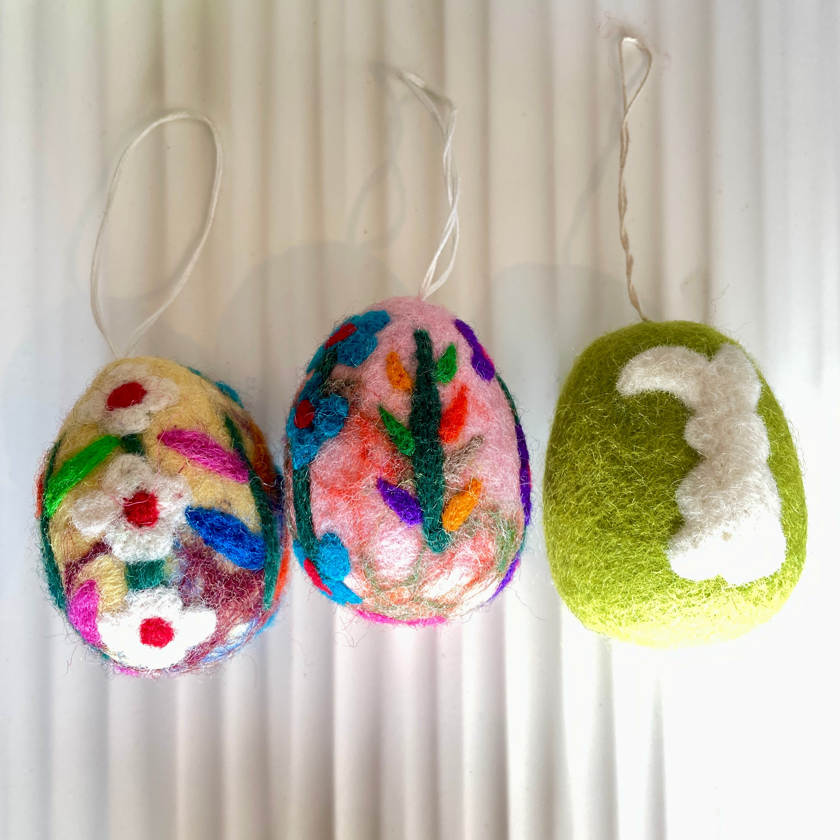 Felted Wool Easter Eggs - Sets of 3 | sustainable haus mercantile