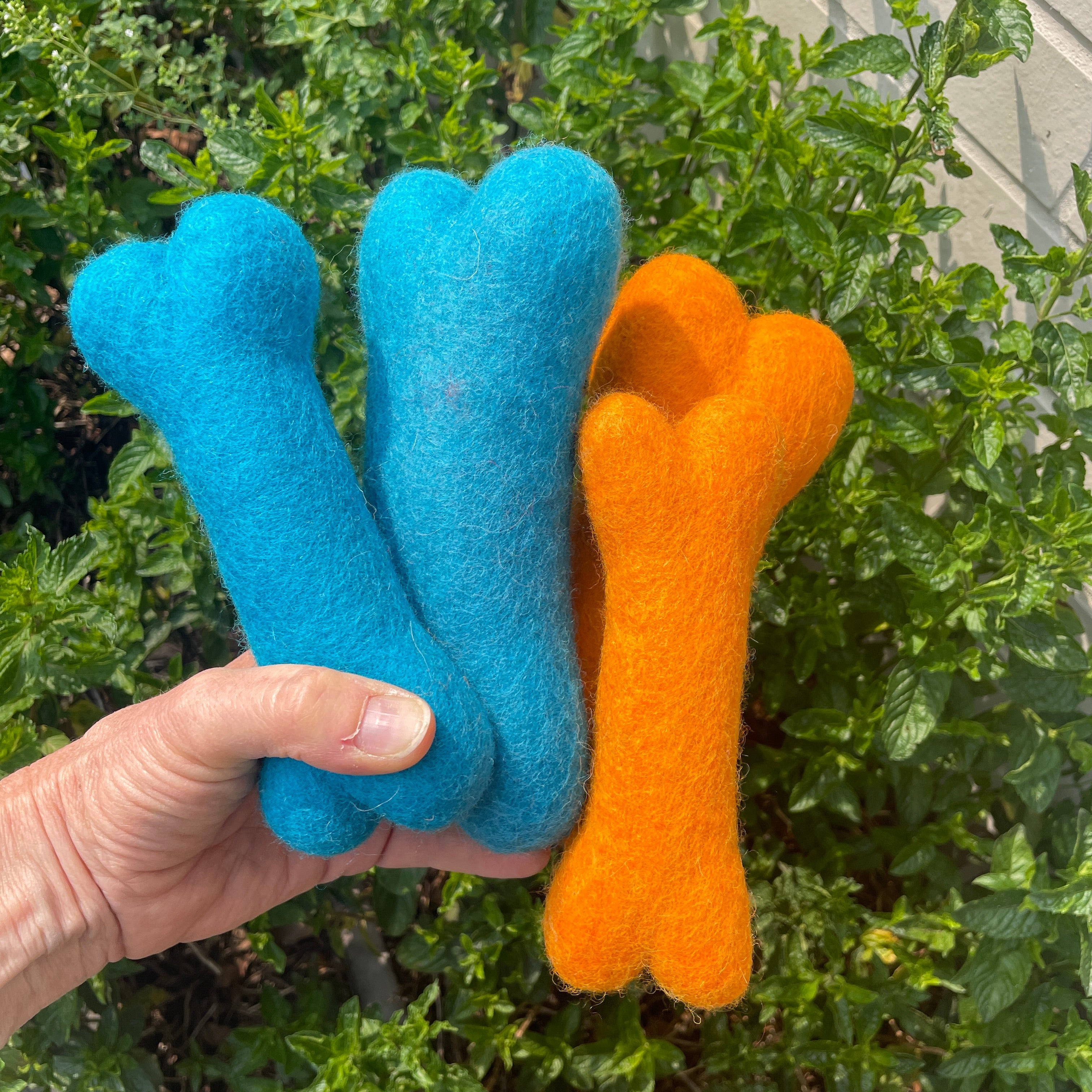 Dog Toy: Felted Wool Bones | sustainable haus mercantile