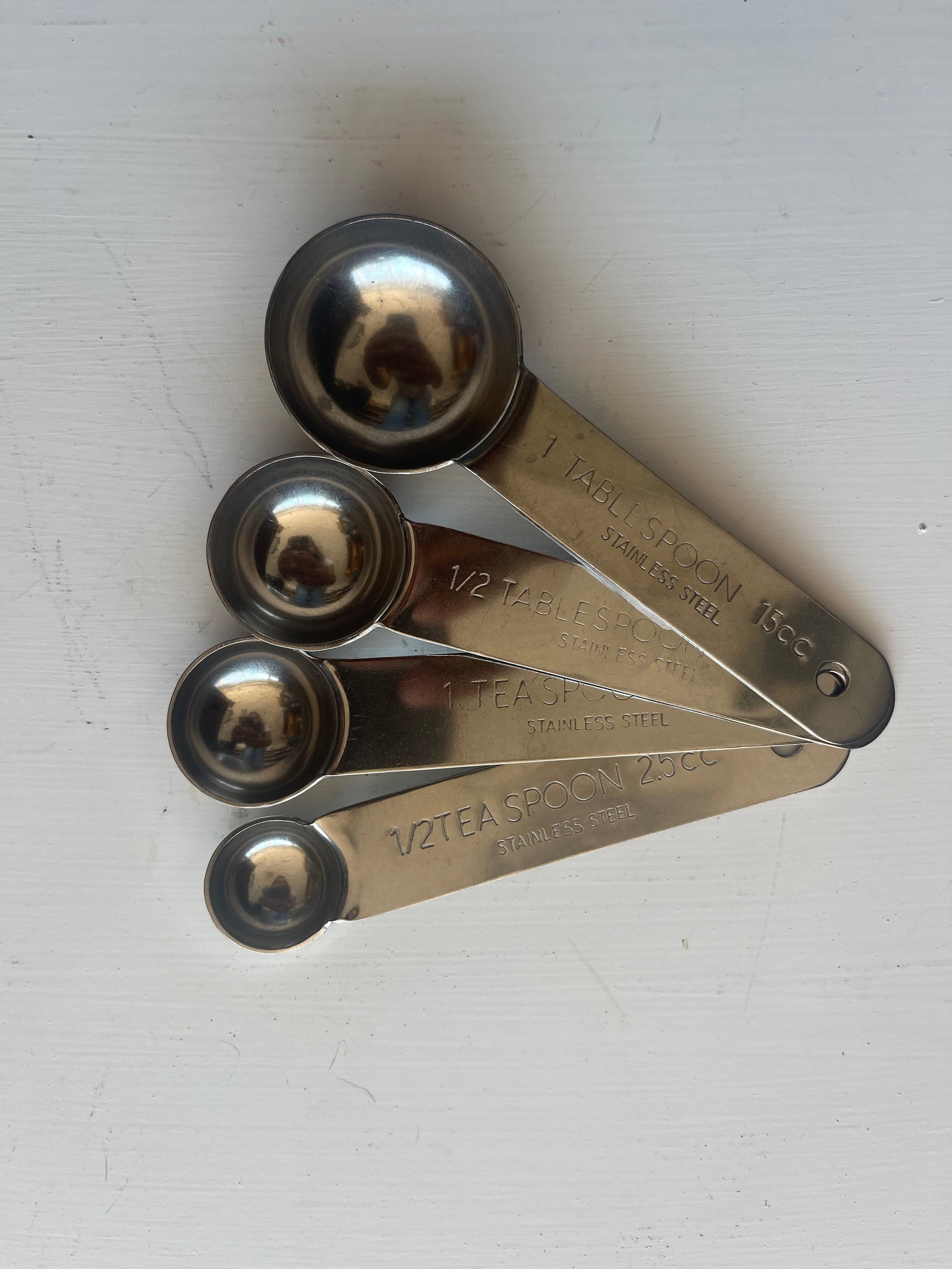 Single Measuring Spoons (Tablespoon, Half Tablespoon, Teaspoon, Half ...