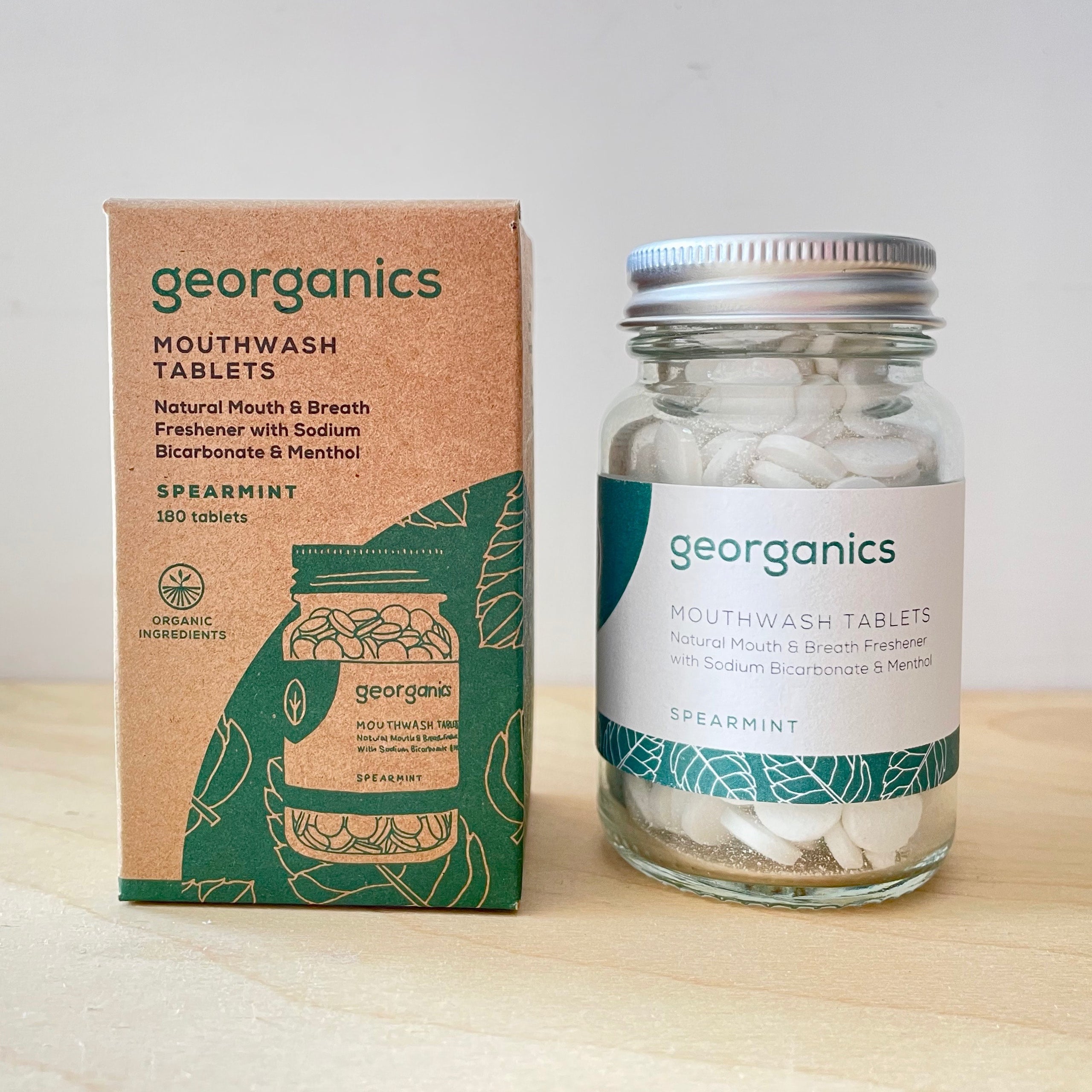 Georganics Spearmint Mouthwash Tablets | sustainable haus mercantile Georganics Spearmint Mouthwash Tablets | sustainable haus mercantile